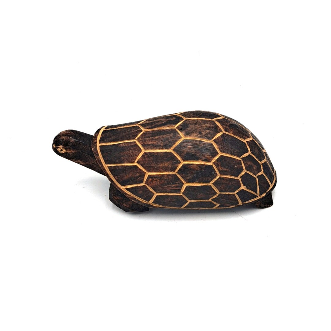 Tortoise Handmade From Wood, Brown Black, Hand Crafted, African Works ...