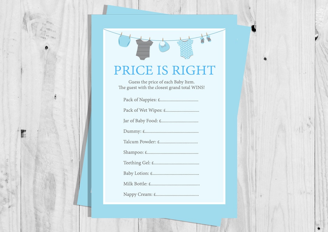 Blue Washing Line Clothes Line Baby Boy Baby Shower Baby - Etsy