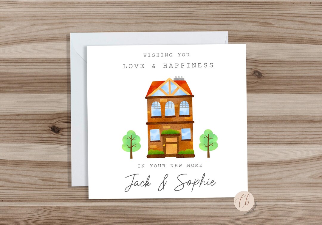 Personalised New Home Moving Card, Congratulations on Your Move, New ...