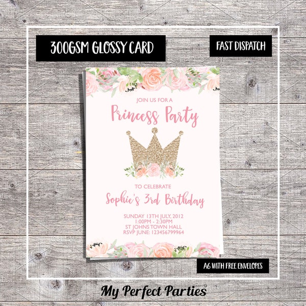 Crown Invitation - Etsy UK