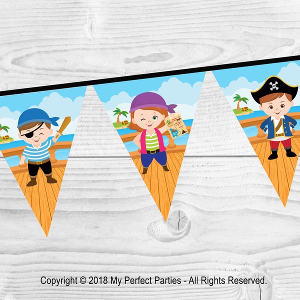 Pirate Bunting - Etsy UK