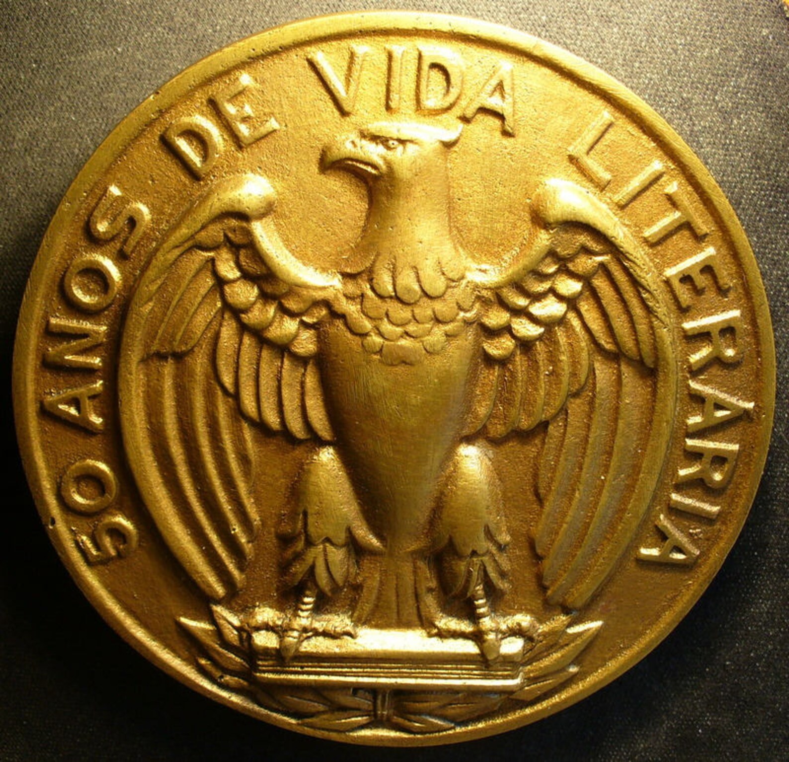 Portugal Eagle on a Book Writer Ribeiro Medal by Antunes - Etsy Canada