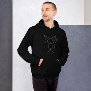 Espeon Minimalist Outline Hoodie With Pokédex Number - Etsy
