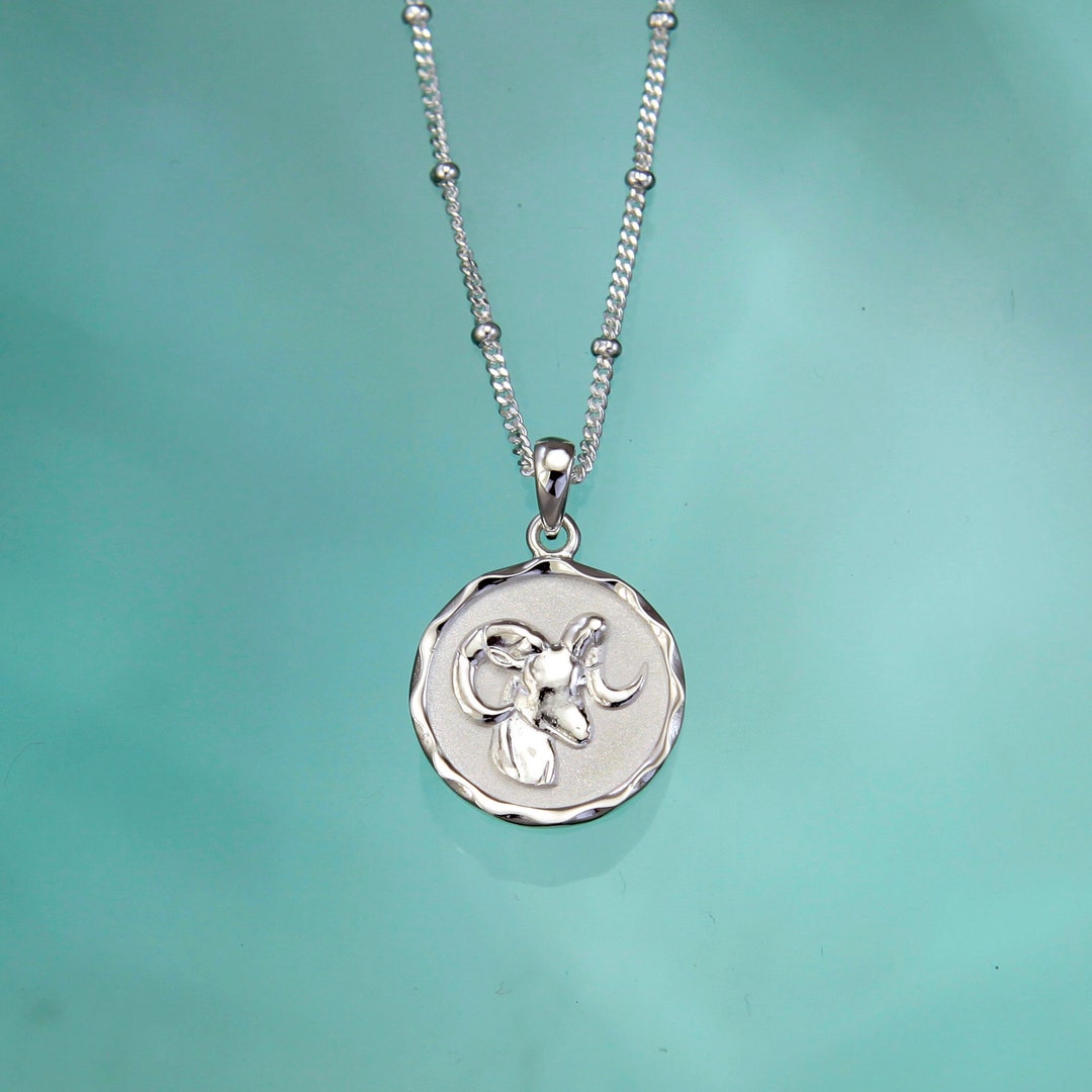 Silver Star Sign Zodiac Necklaces | Aries Pendant | Horoscope Jewellery ...