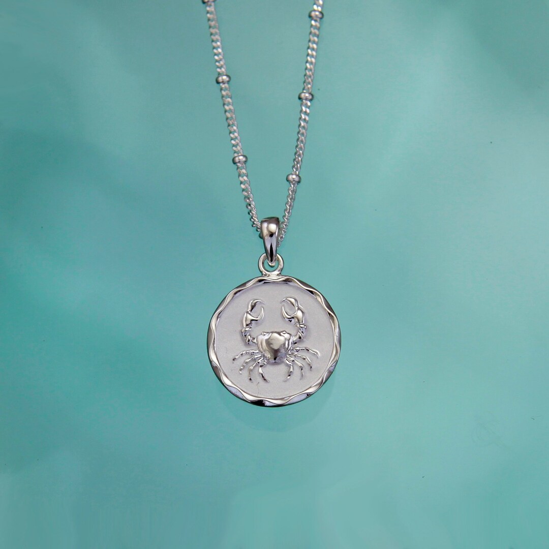 Silver Star Sign Zodiac Necklaces | Cancer Pendant | Horoscope ...
