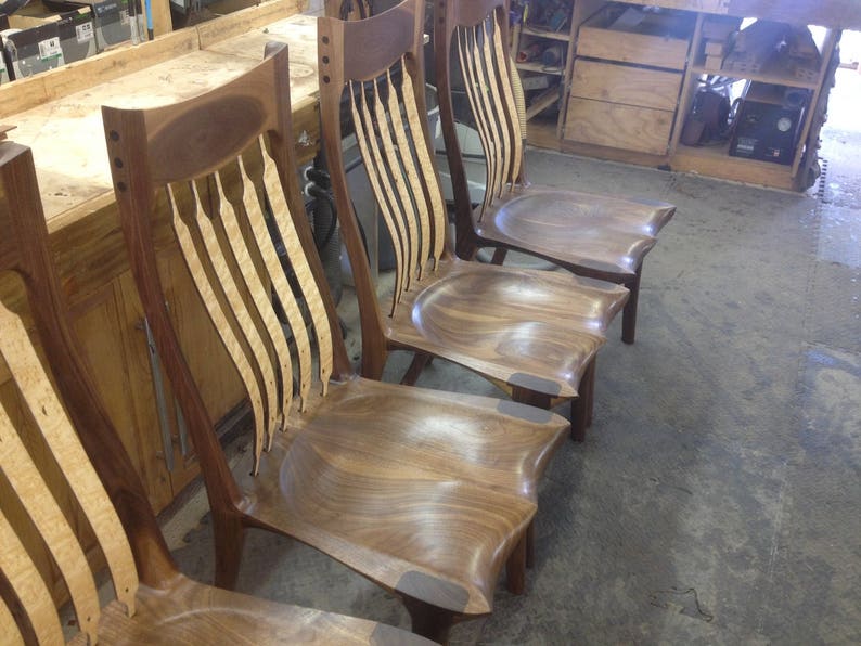 Sculpted Dining Chair - Etsy