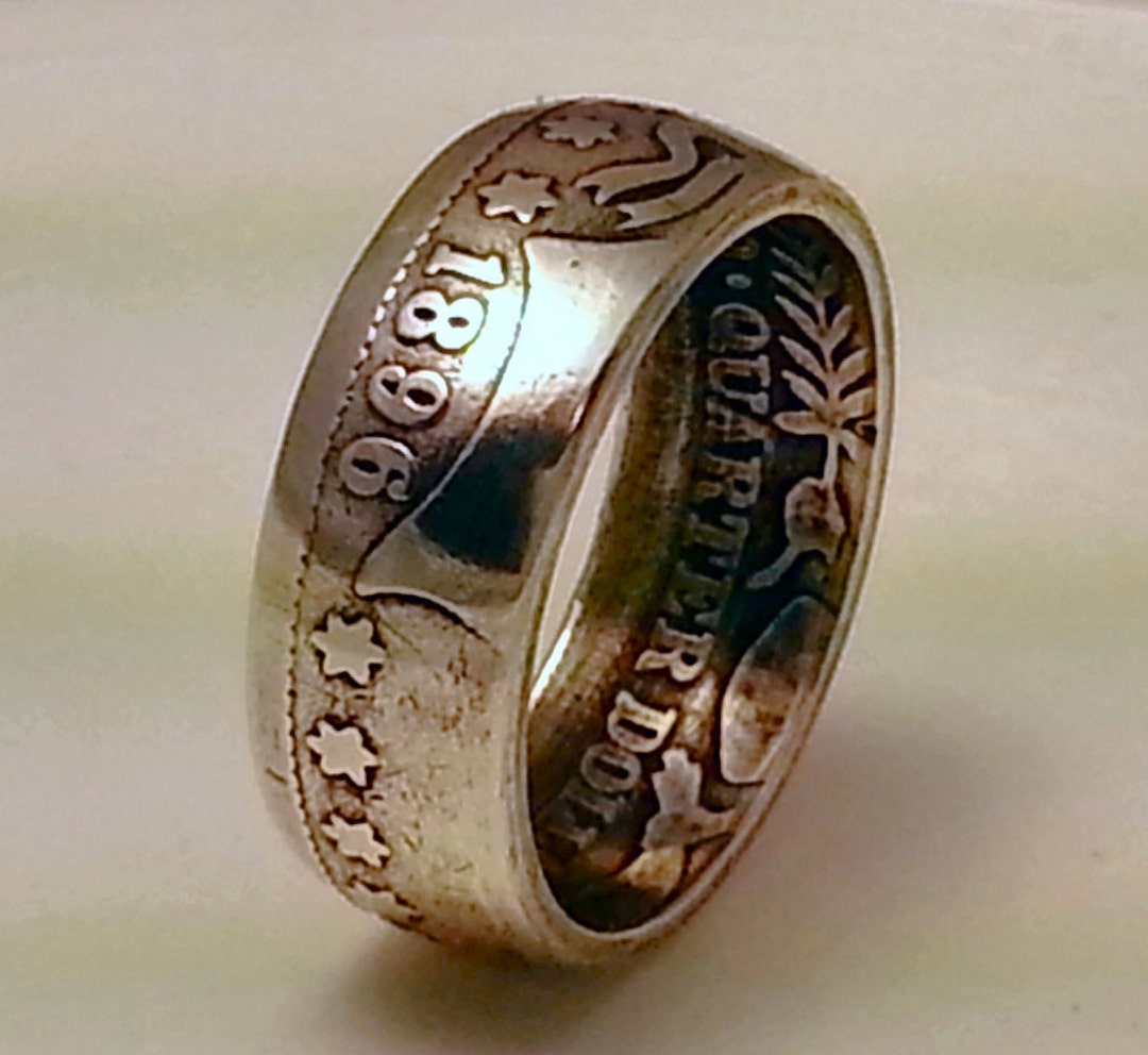 Barber Quarter Coin Ring - Etsy