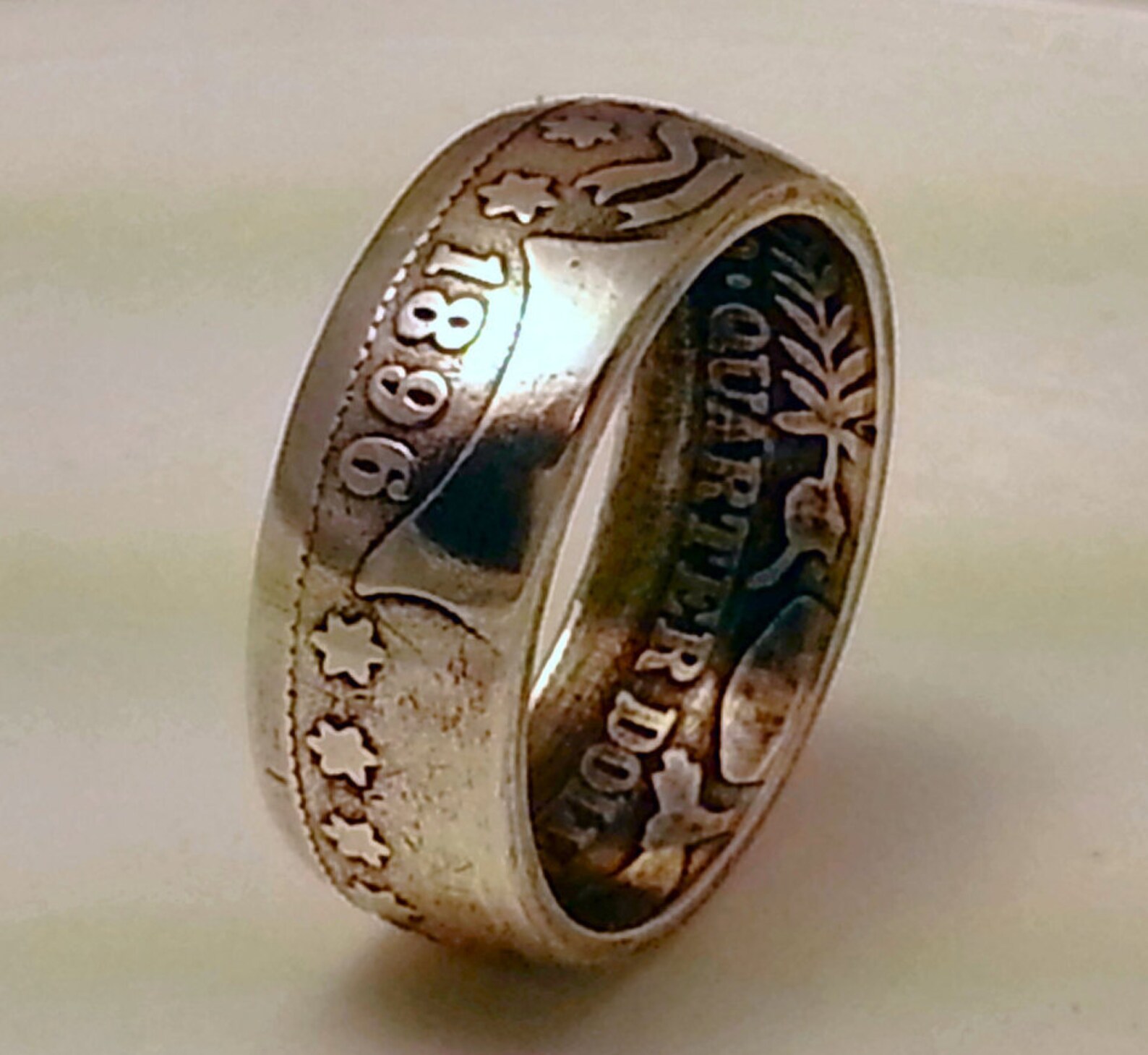 Barber Quarter Coin Ring - Etsy