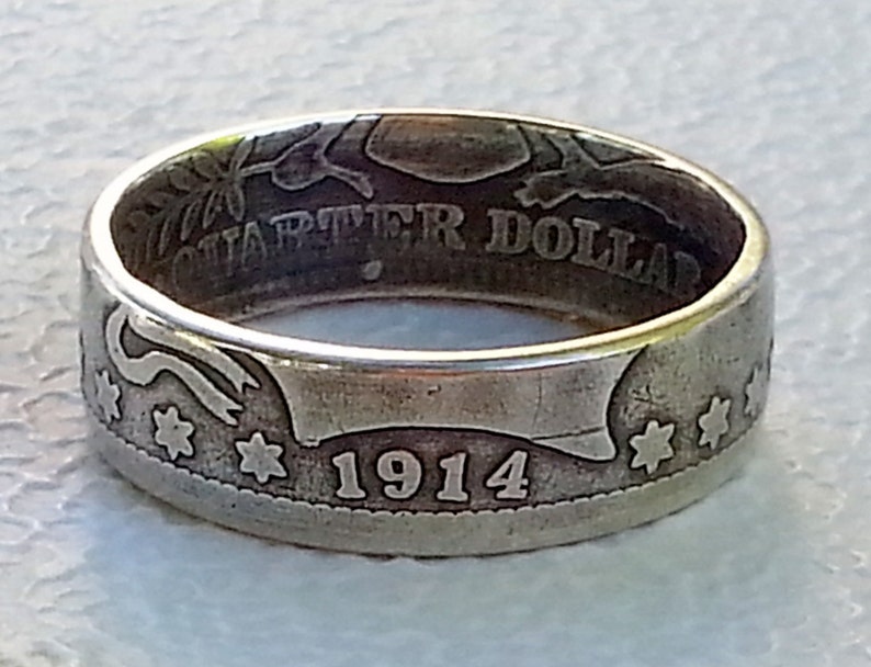 Barber Quarter Coin Ring - Etsy