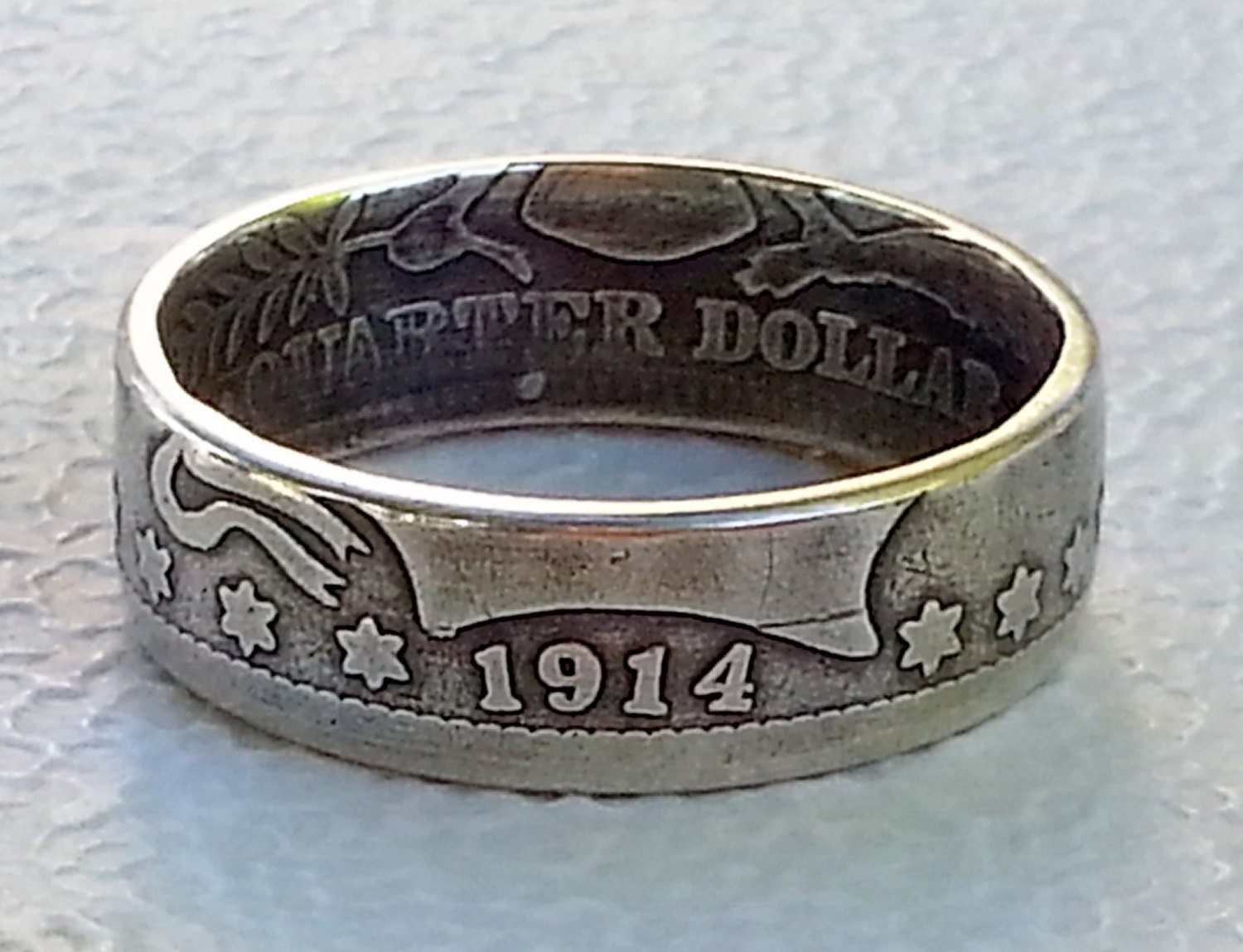 Barber Quarter Coin Ring - Etsy