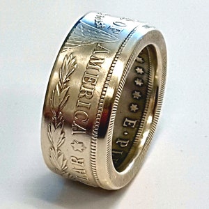 Morgan Silver Dollar Coin Ring - Etsy