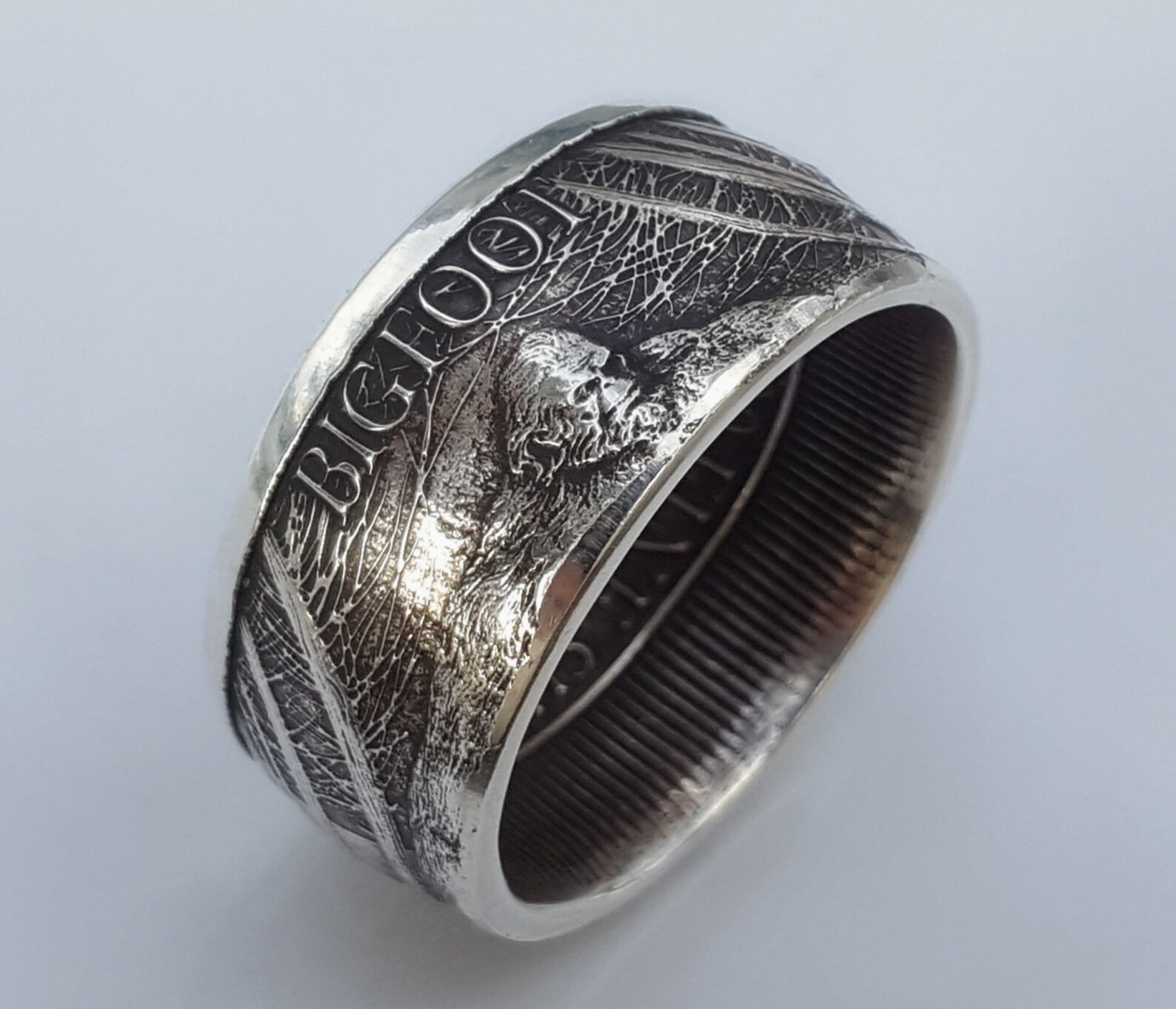 Bigfoot Sasquatch Coin Ring - Etsy