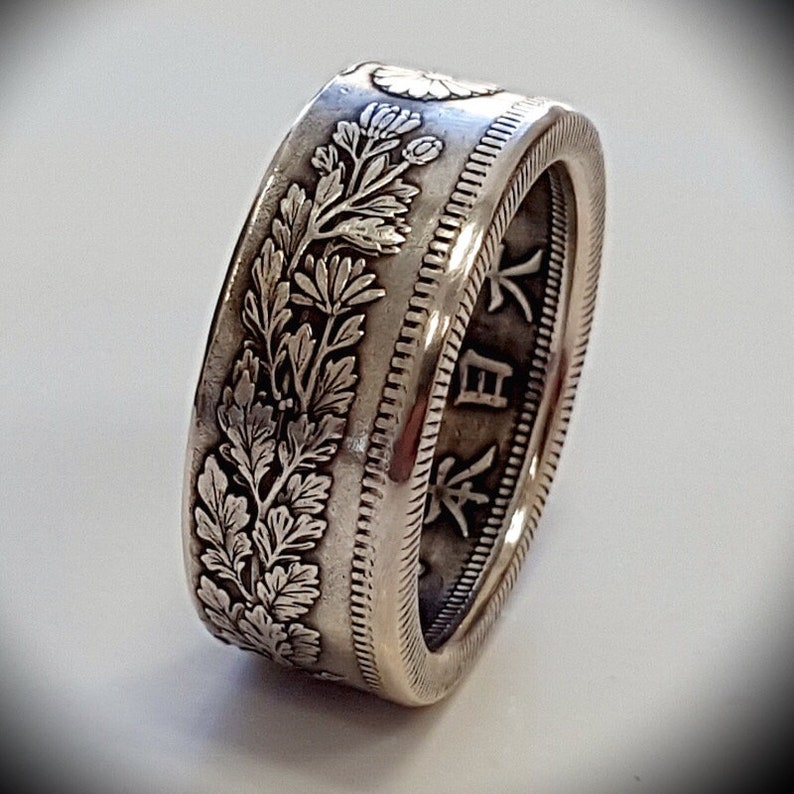 Japanese 50 Sen Coin Ring - Etsy