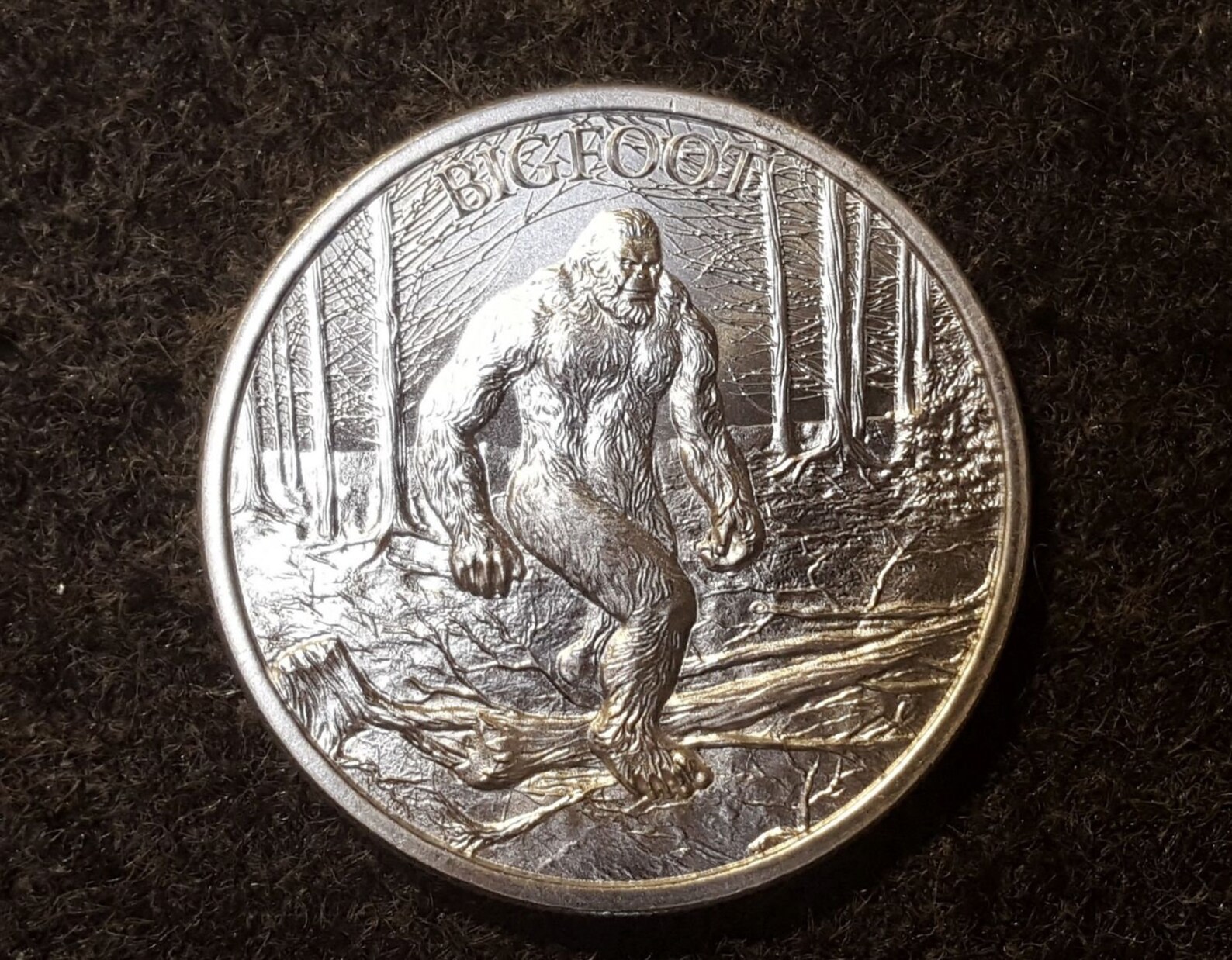 Bigfoot Sasquatch Coin Ring | Etsy