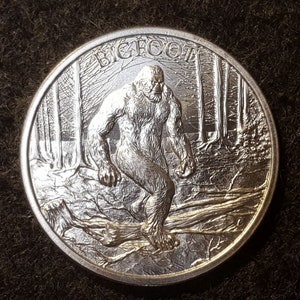 Bigfoot Sasquatch Coin Ring - Etsy