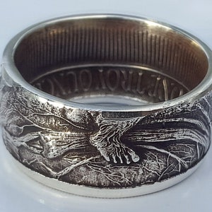 Bigfoot Sasquatch Coin Ring - Etsy