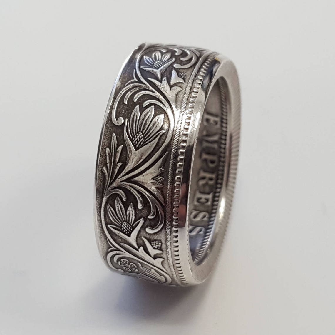 One Rupee Coin Ring Queen Victoria | Etsy