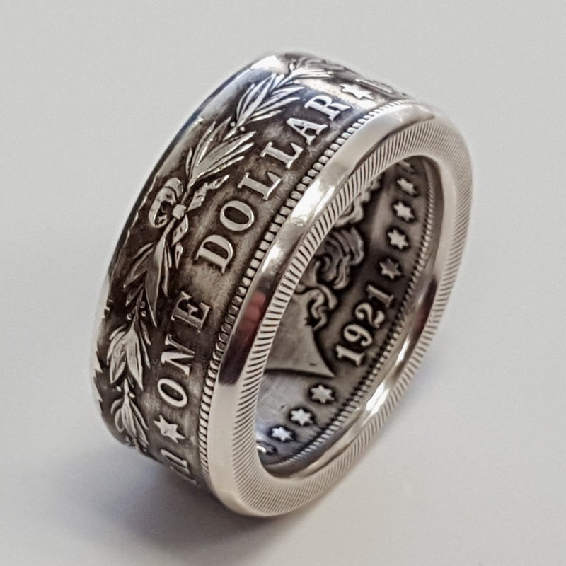 Silver Coin Ring - Etsy