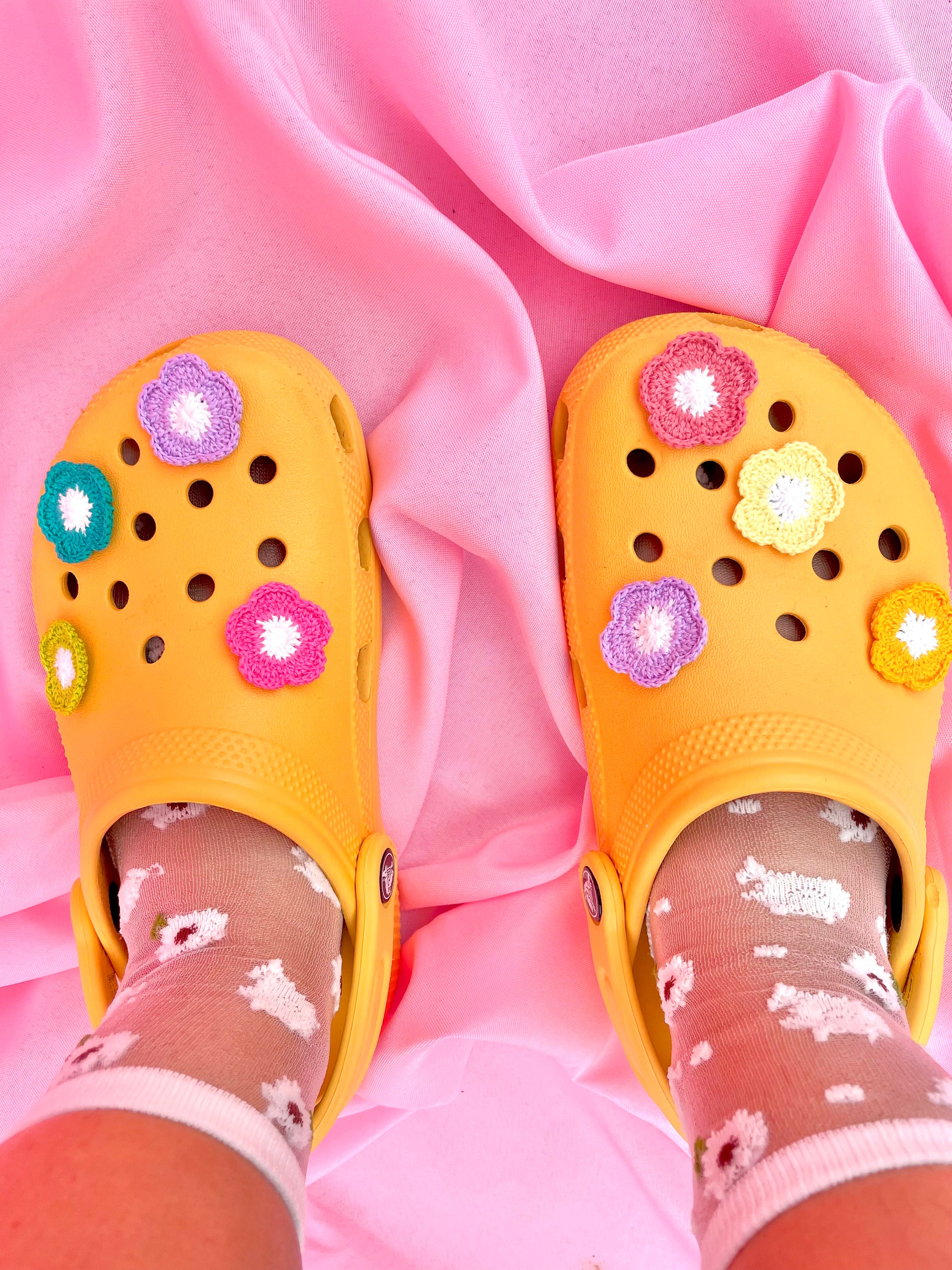 Crochet Croc Shoe Charms Crochet Croc Accessories Croc - Etsy