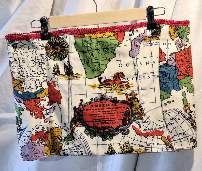 Color Pirate Map Over Bust Corset Plus Size - Etsy