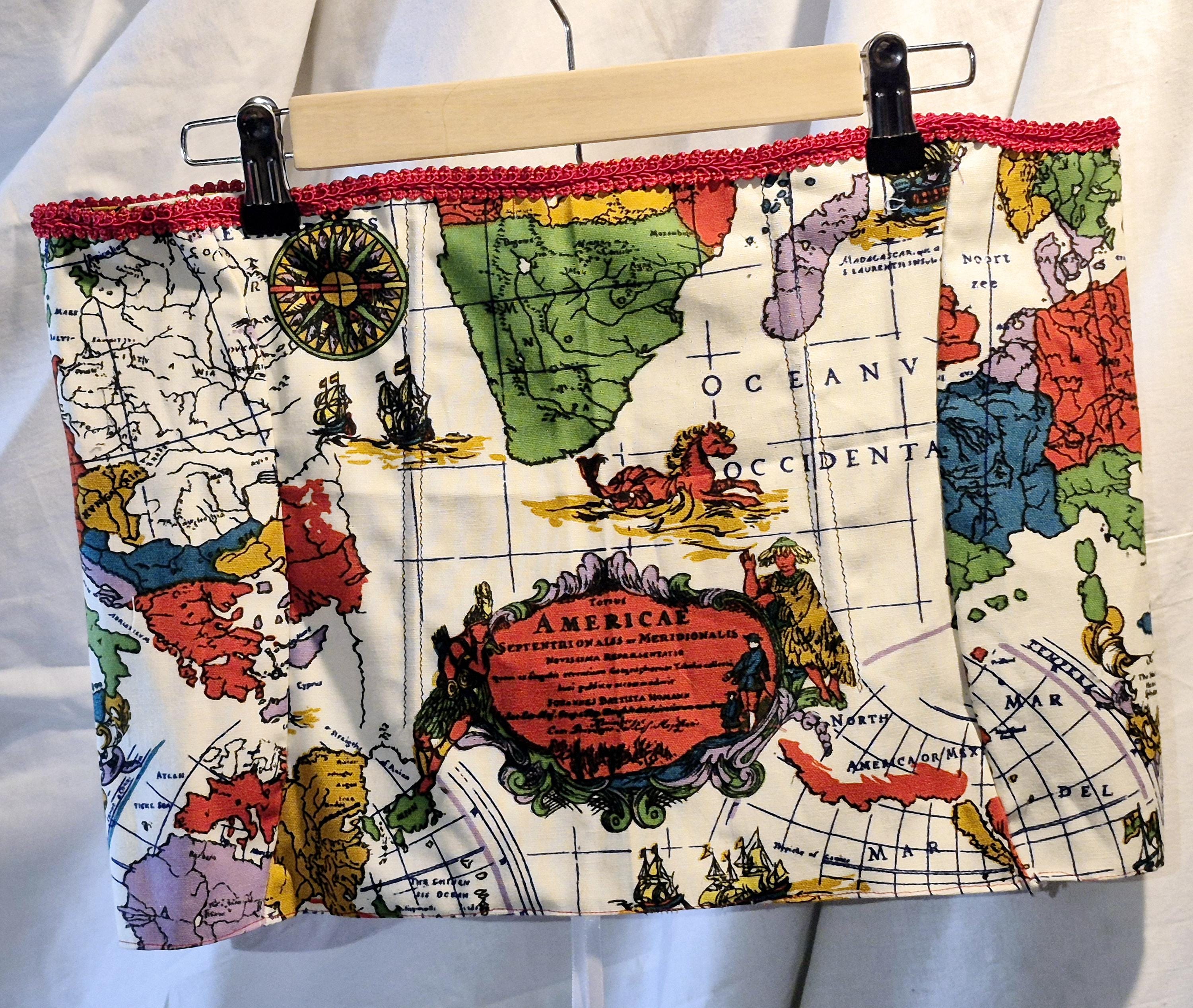 Color Pirate Map Over Bust Corset Plus Size - Etsy