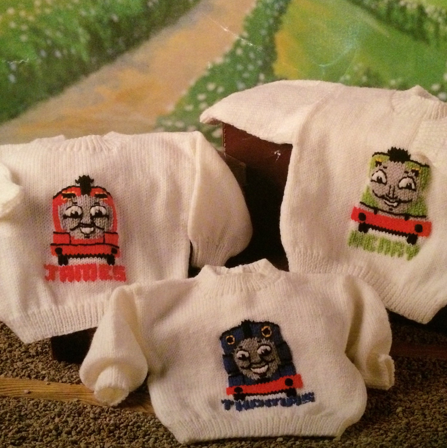 Thomas The Tank Engine HatScarfMitts Jumpers Knitting | Etsy