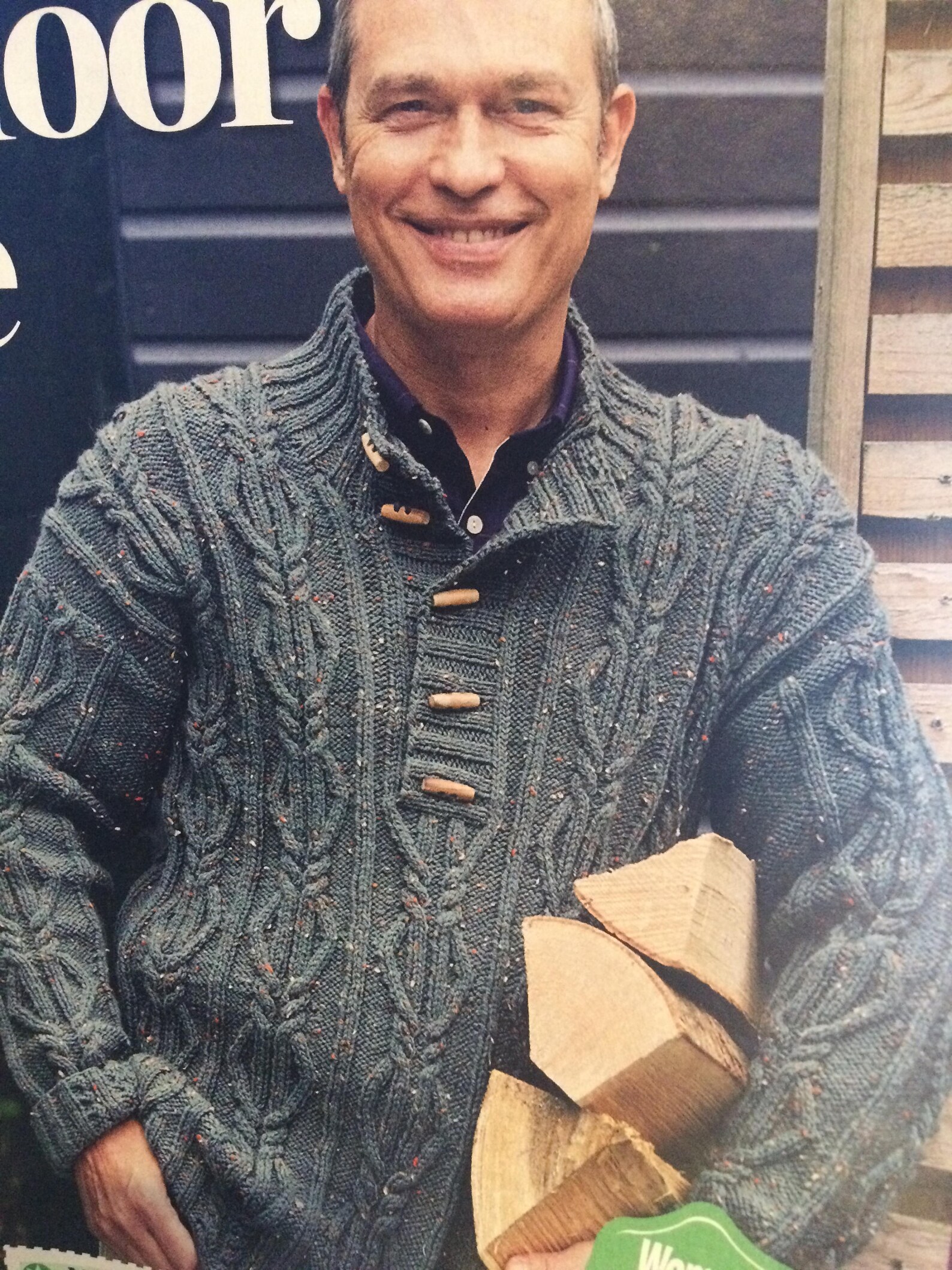 Men's Rustic Style Sweater Knitting Pattern 36 to | Etsy