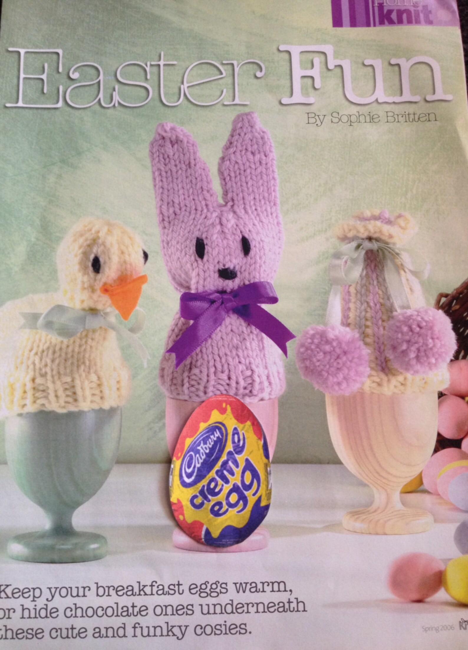Easter Egg Covers , Easter Egg Cosies Knitting Pattern Cream Egg Covers ...