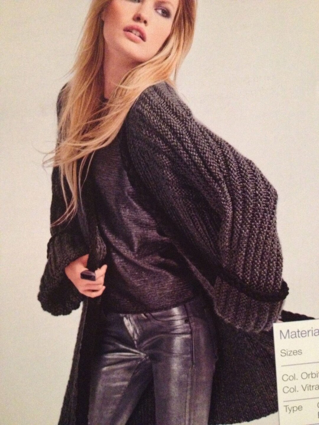 Ladies Knitted Long Ridged Jacket Knitting Pattern - Etsy