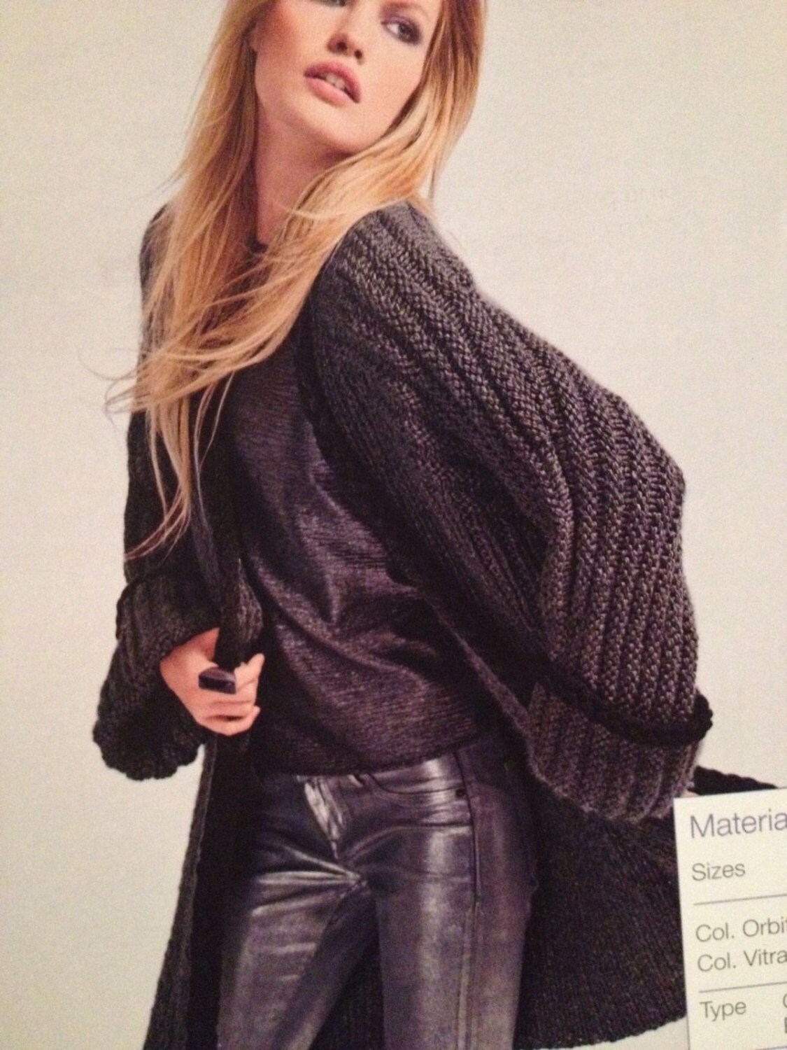 Ladies Knitted Long Ridged Jacket Knitting Pattern - Etsy