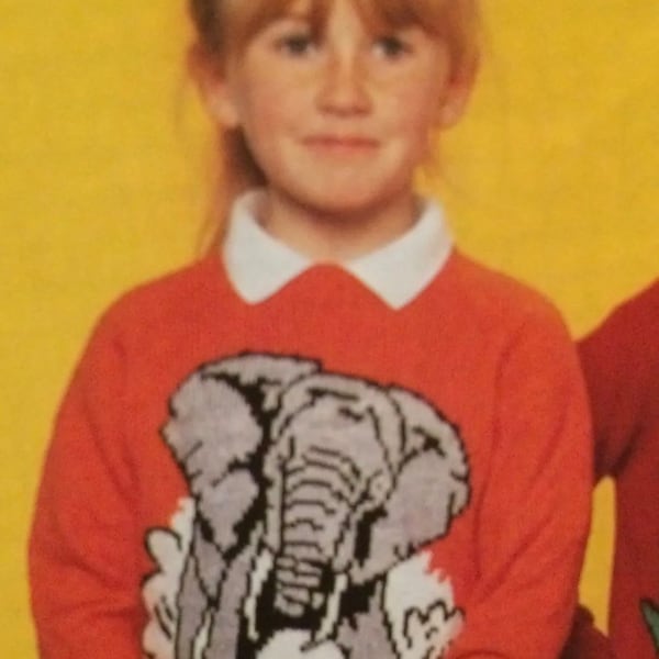 Elephant Sweater Knitted Pattern - Etsy