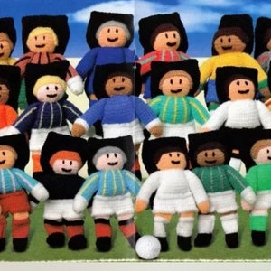 World Cup Football Knitting Pattern 20 Home & Away Kits, Goal Post ...