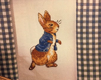 Peter Rabbit Cross Stitch Pattern Bonus Matching Print, Beatrix Potter ...