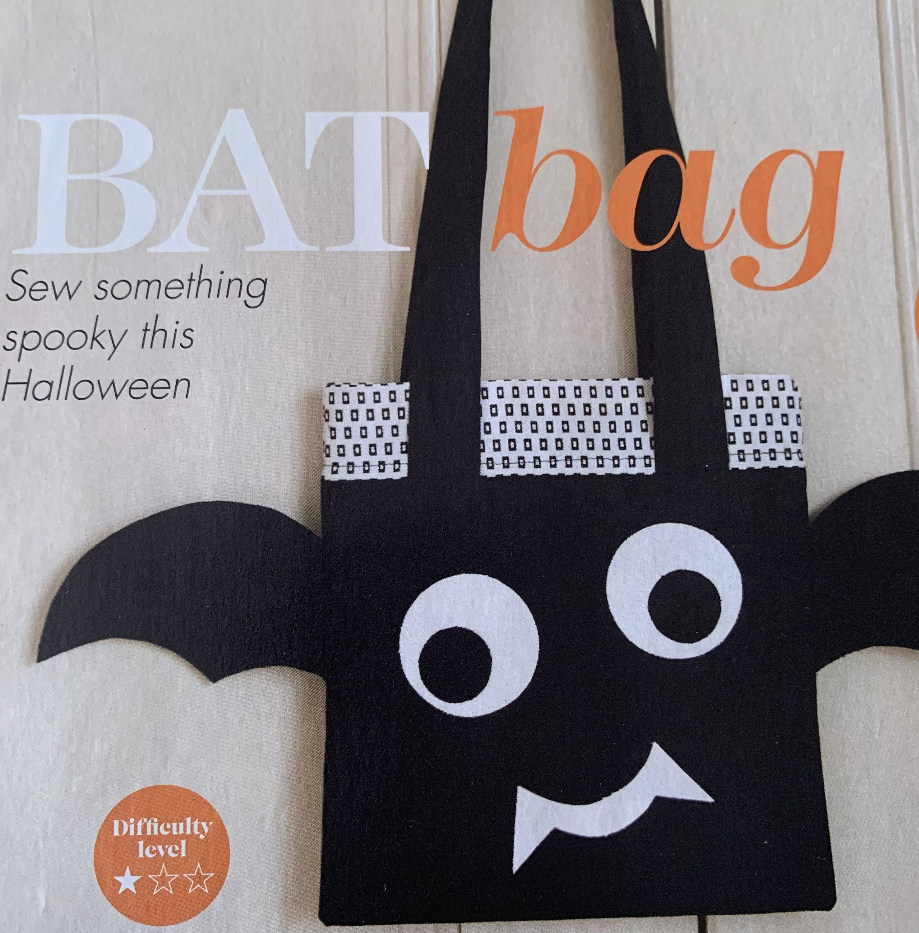 Halloween Bat Bag Sewing Pattern / Instructions - Etsy