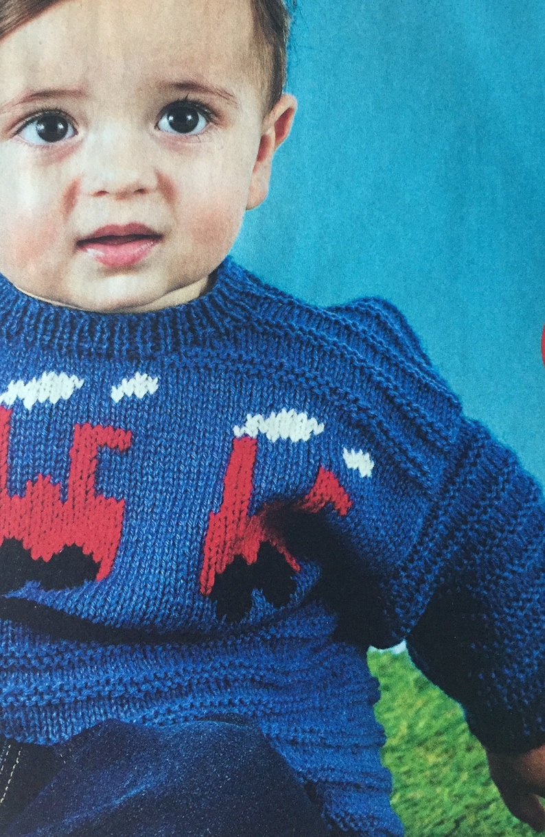Toddlers Train Jumper Knitting Pattern - Etsy