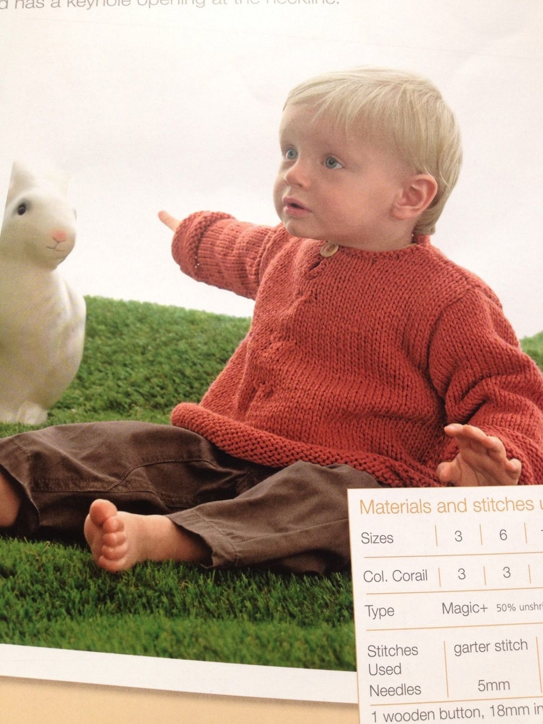 Baby's Flared Jumper Knitting Pattern - Etsy