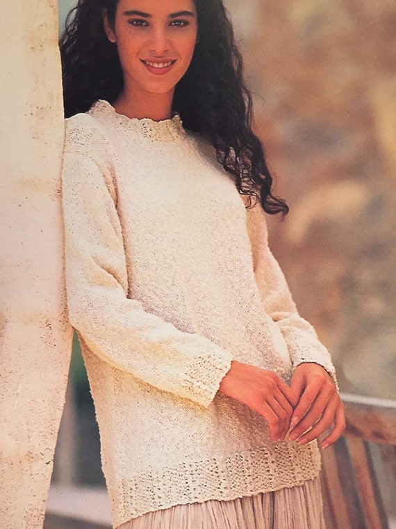Ladies Lightweight Jumper / Sweater DK Knitting Pattern | Etsy