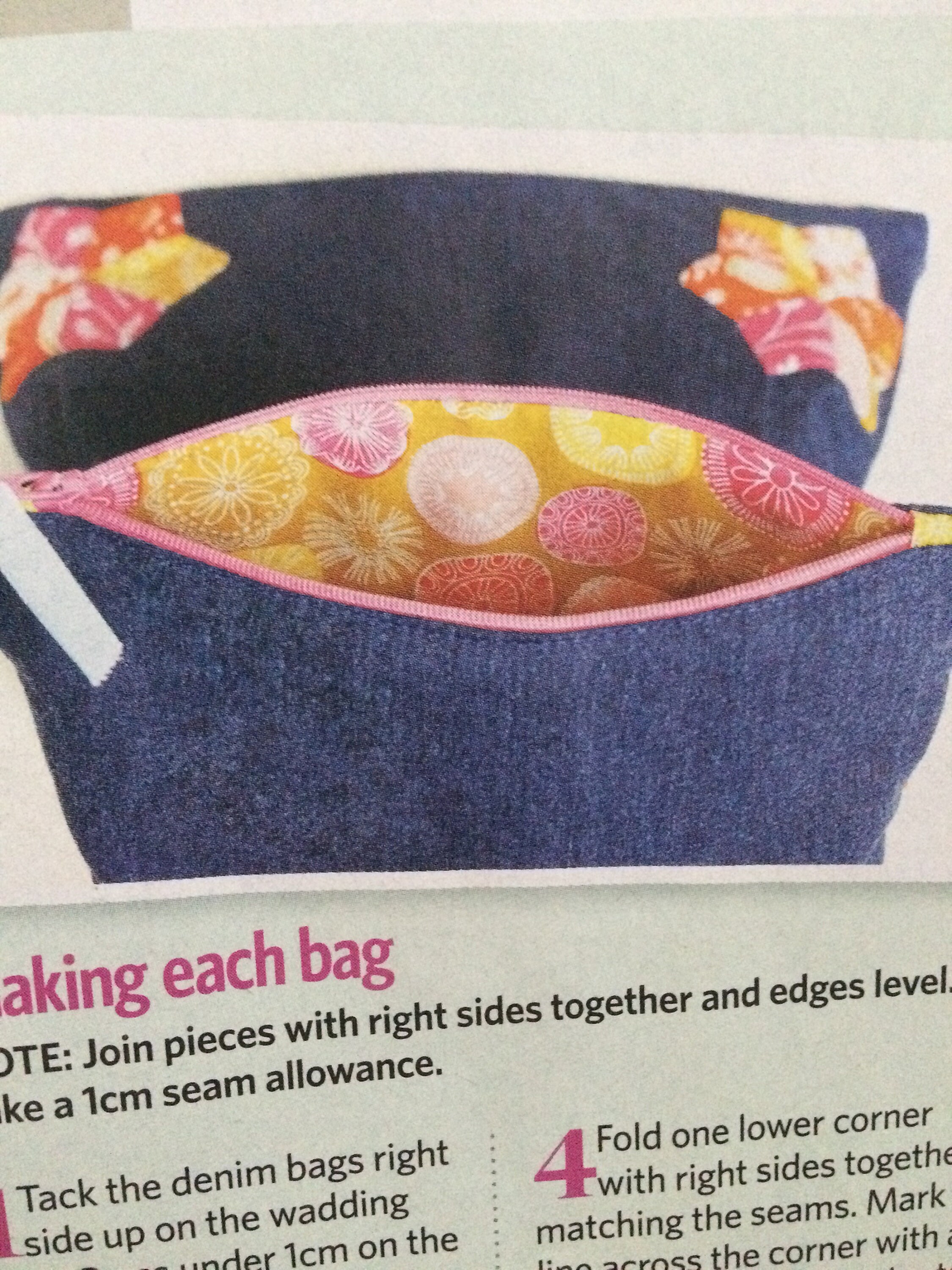 2 X Cosmetic Makeup Bags Sewing Pattern - Etsy UK