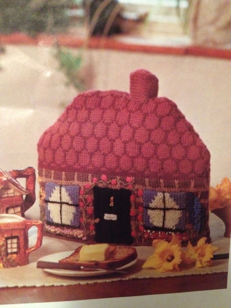 Country Cottage Tea Cosy Knitting Pattern | Etsy