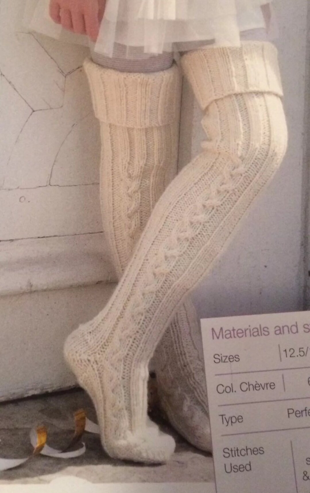 Long Socks,over the Knee Socks ( Child 12 - Adult 5) Knitting Pattern ...