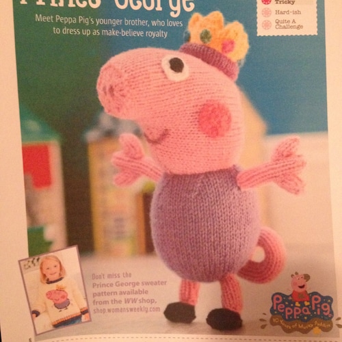 Peppa Pig Knitting Pattern - Etsy
