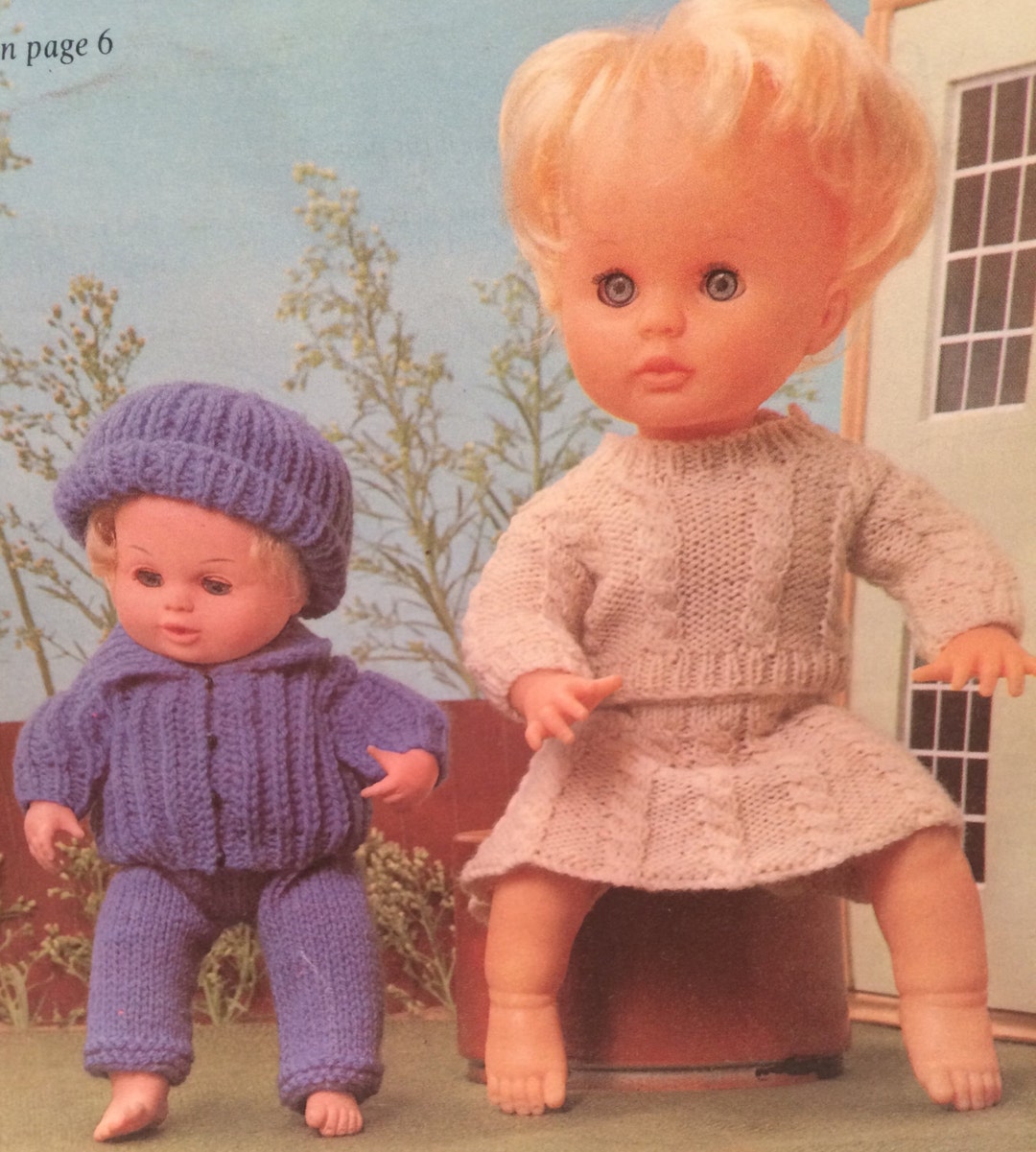 Dolls Clothes Visiting Friends (baby Size) Knitting Pattern - Etsy