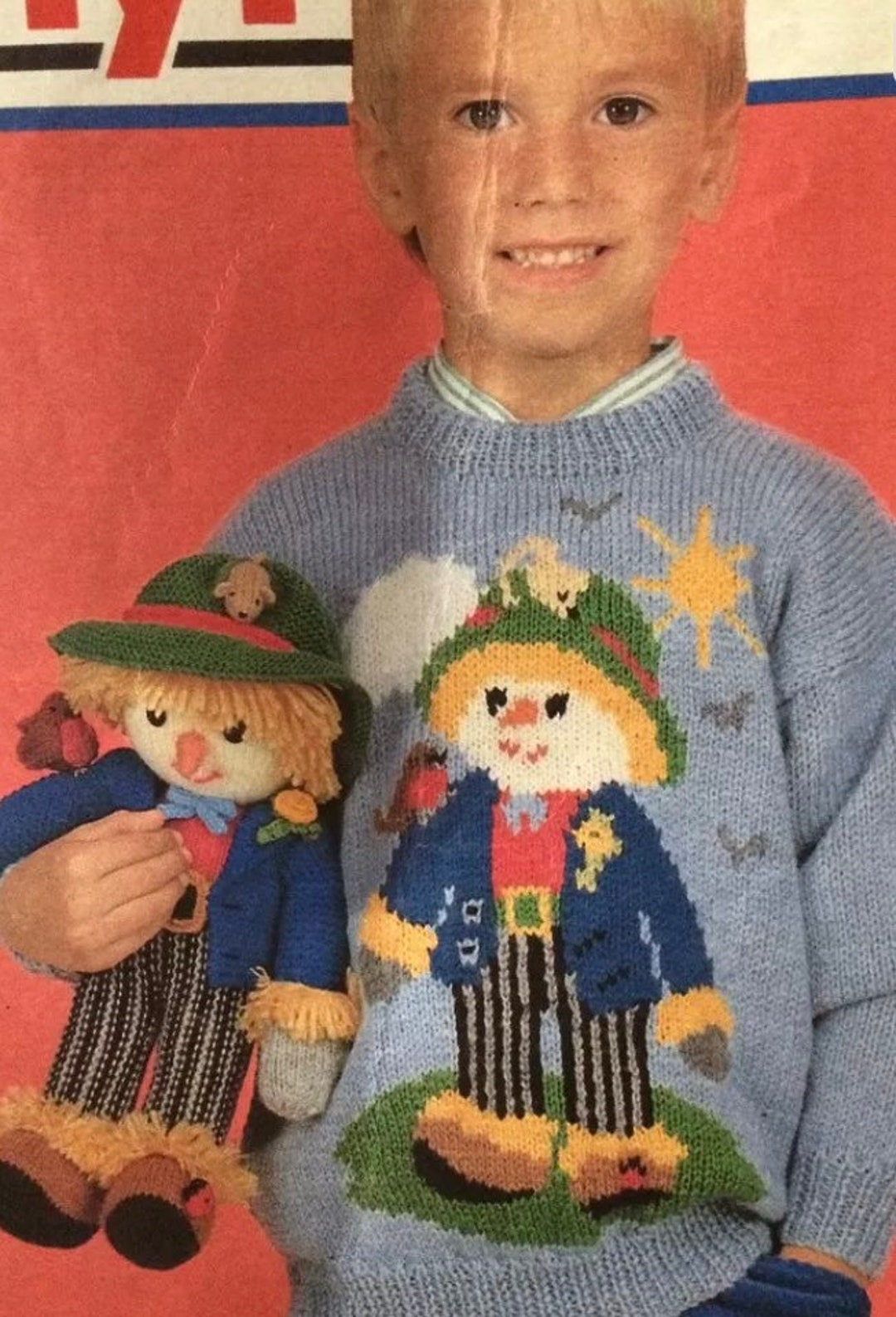 Scarecrow Jumper Knitting Pattern - Etsy