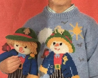Scarecrow Knitting Pattern - Etsy