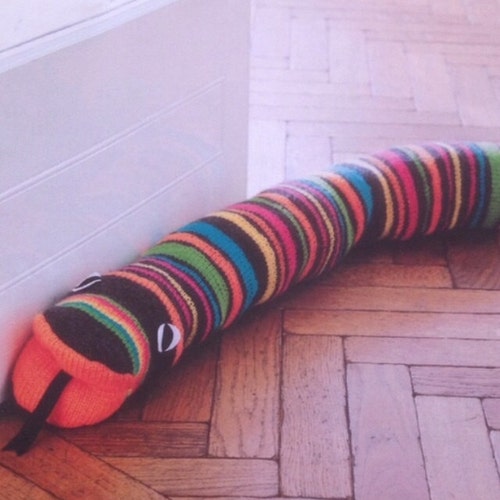 Snake Draught Excluder Easy Beginners Knitting Pattern - Etsy