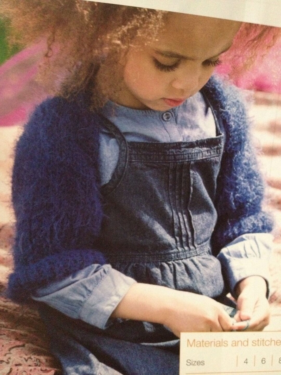 Girls Fluffy Shrug (age 4 - 16 Years) Knitting Pattern - Etsy