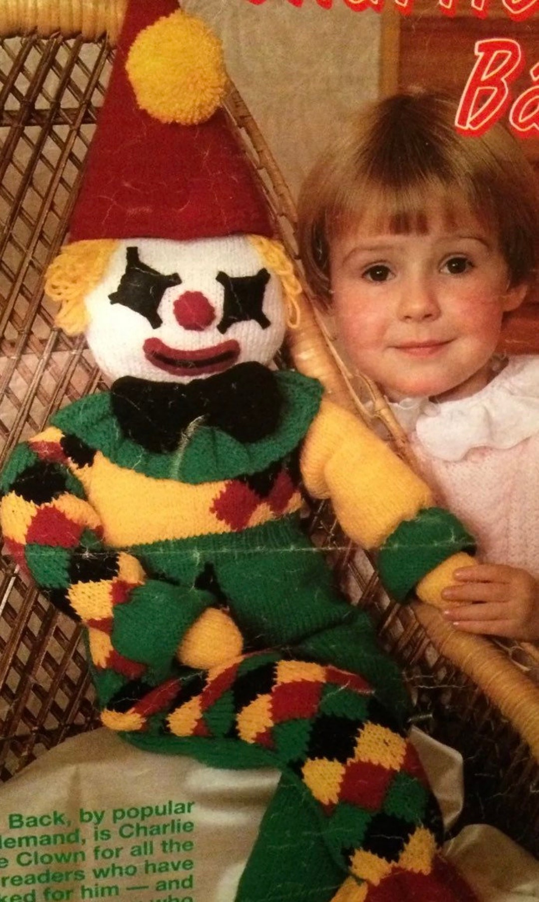 Charlie the Clown Knitting Pattern - Etsy