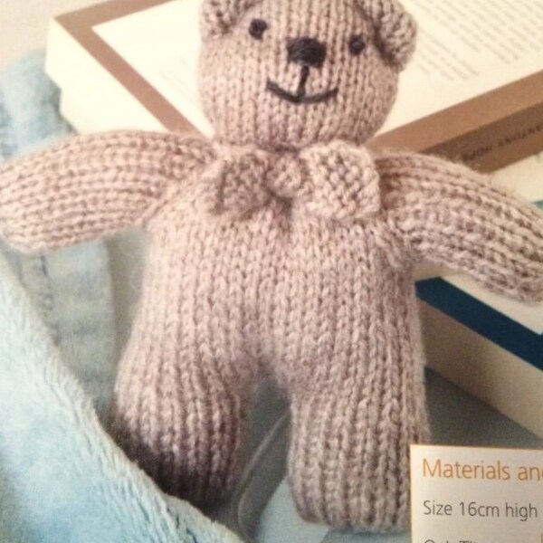 Teddy Knitting Pattern - Etsy UK