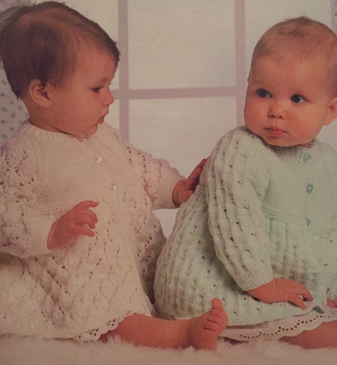 DK Matinee Jackets X2 Knitting Pattern - Etsy