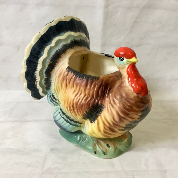 Large Ceramic Turkey Vintage - Etsy